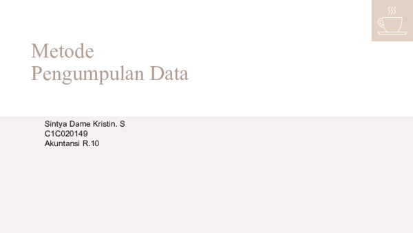 (PPT) Metode pengumpulan data