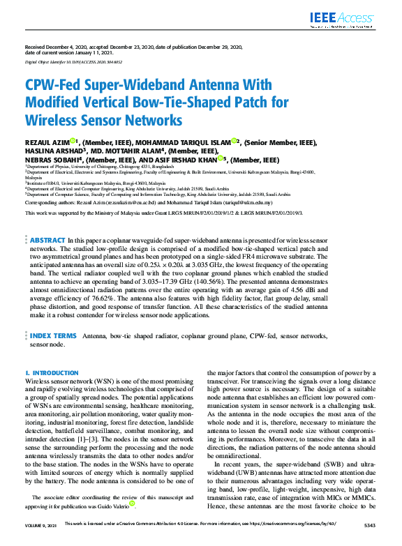 (PDF) CPW-Fed Super-Wideband Antenna With Modified Vertical Bow-Tie-Shaped Patch for Wireless ...