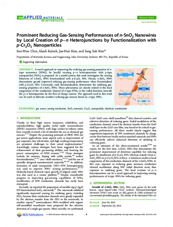 (PDF) Prominent reducing gas-sensing performances of n-SnO2 nanowires ...