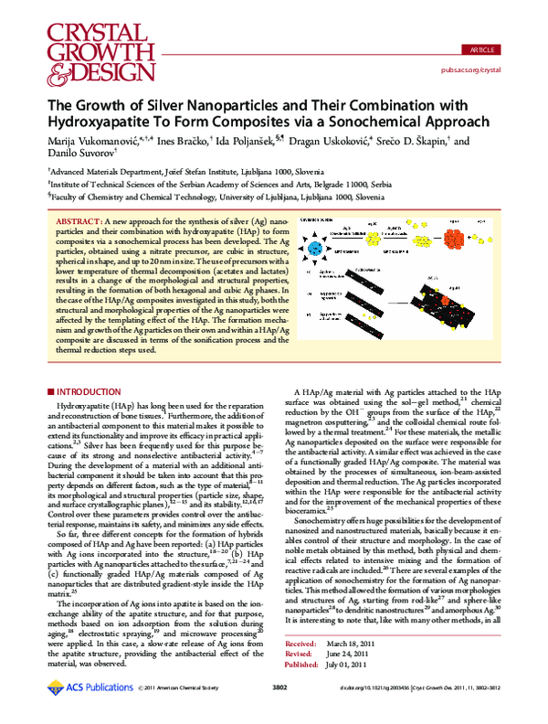 (PDF) The Growth of Silver Nanoparticles and Their Combination with ...