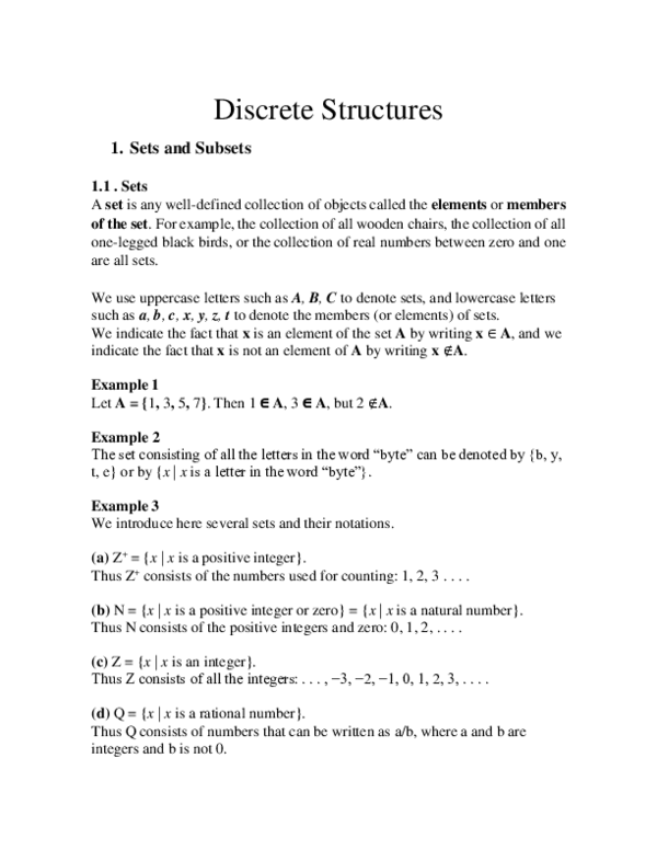 (PDF) Discrete Structure