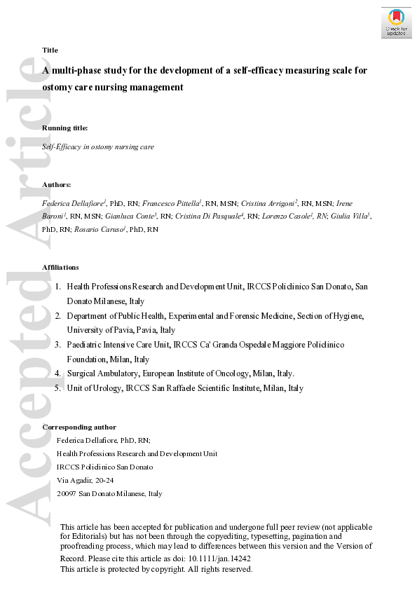 (PDF) A multi‐phase study for the development of a self‐efficacy ...