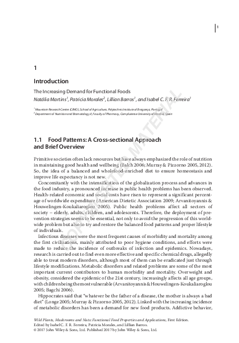 (PDF) Introduction: The Increasing Demand for Functional Foods