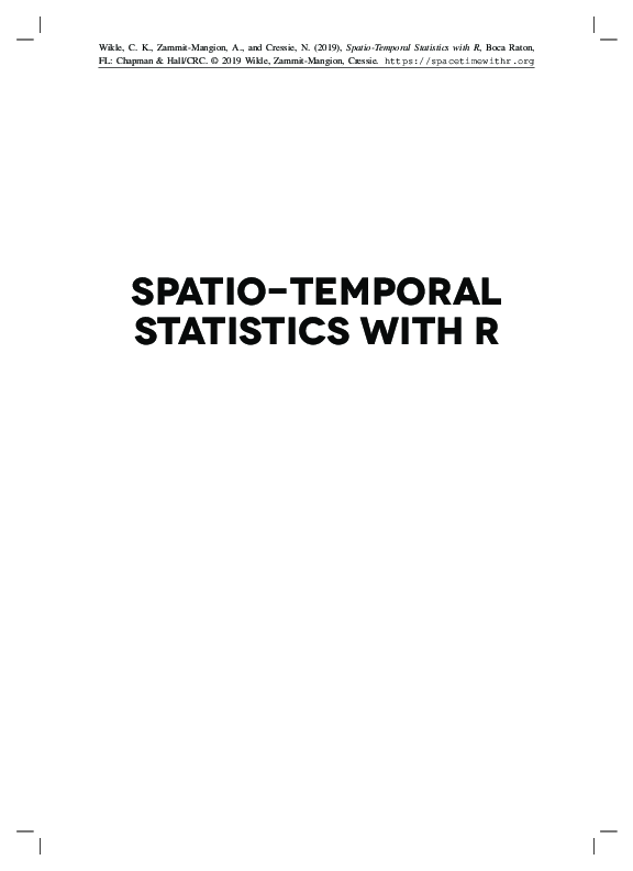(PDF) Spatio-Temporal Statistics with R | Christopher Wikle - Academia.edu