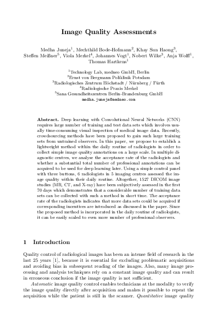 (PDF) Image Quality Assessments