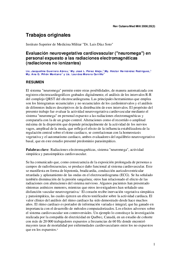 (PDF) Evaluación neurovegetativa cardiovascular (" neuromega") en ...