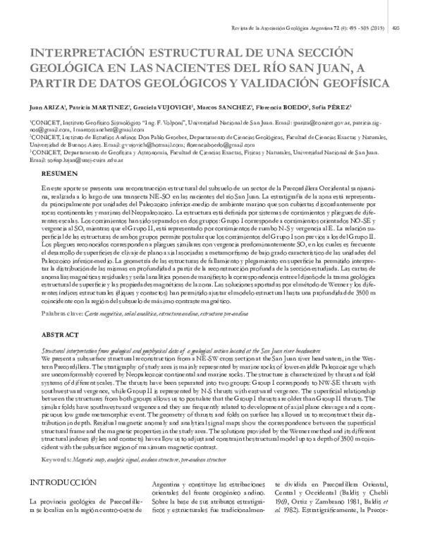 (PDF) Structural interpretation from geological and geophysical data of ...
