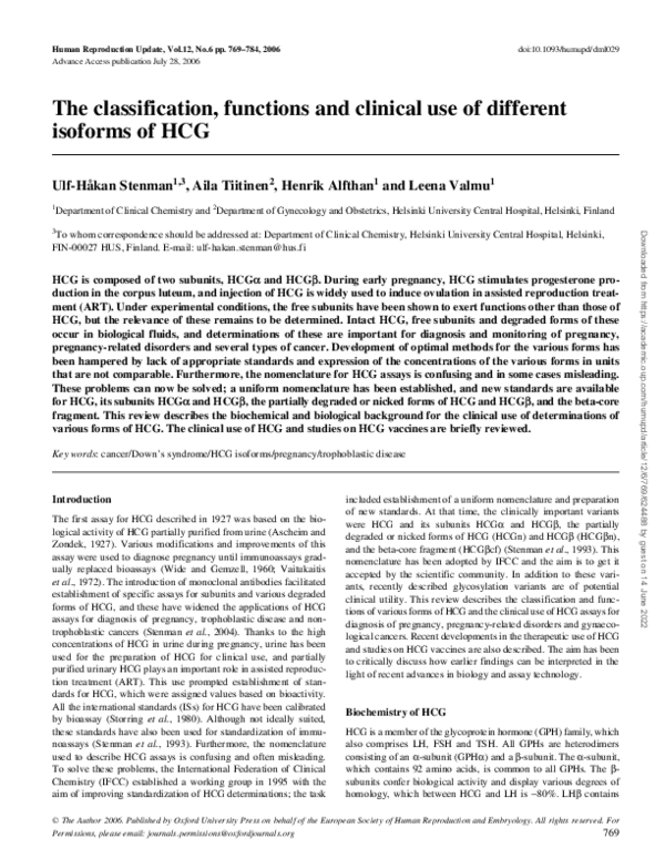 (PDF) The classification, functions and clinical use of different ...