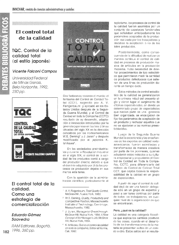 (PDF) El control total de la calidad