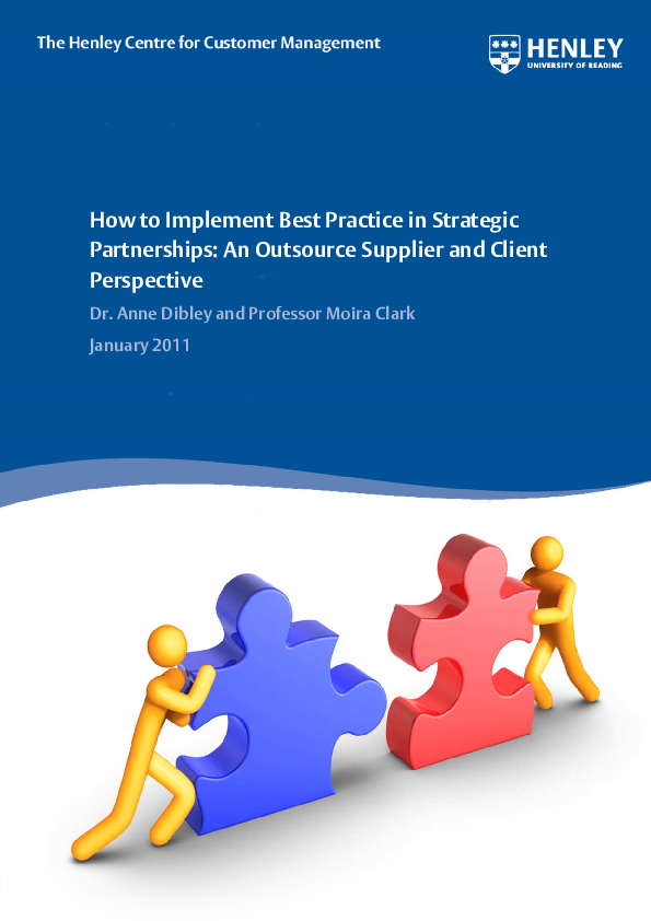 (PDF) How to implement best practice in strategic partnerships: an ...