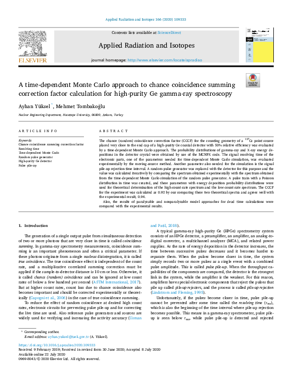 (PDF) A time-dependent Monte Carlo approach to chance coincidence ...