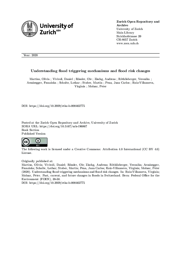 (PDF) Understanding flood triggering mechanisms and flood risk changes ...