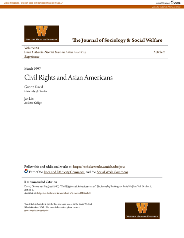 (PDF) Civil rights and Asian Americans