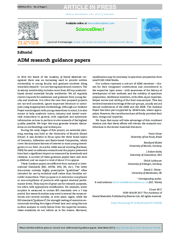 (PDF) ADM research guidance papers