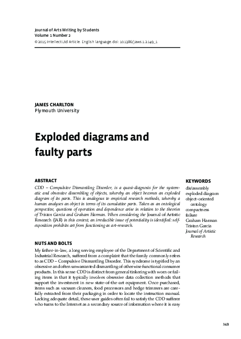(PDF) Exploded diagrams and faulty parts