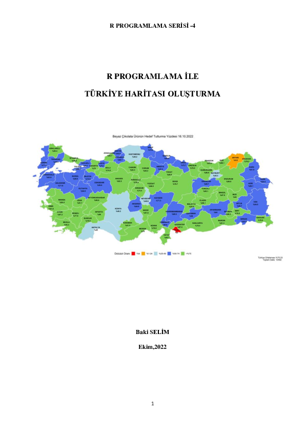(PDF) R Programlama ile Türkiye Haritası Oluşturma