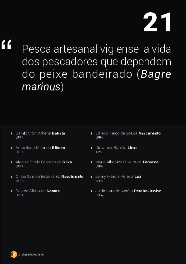 (PDF) Pesca Artesanal Vigiense: A Vida Dos Pescadores Que Dependem Do ...