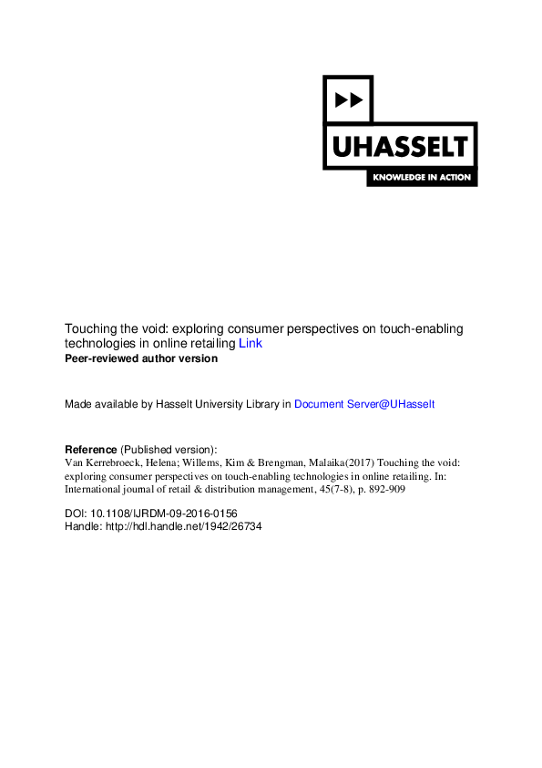 (PDF) Touching the void