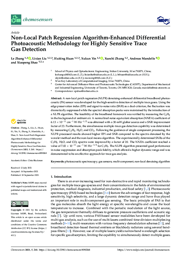 Pdf Non Local Patch Regression Algorithm Enhanced Differential