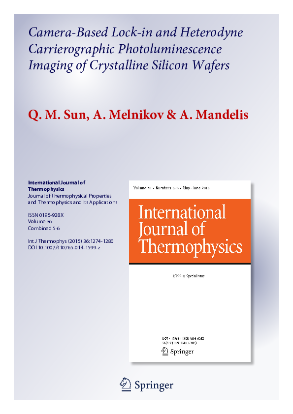 (PDF) Camera-Based Lock-in and Heterodyne Carrierographic ...