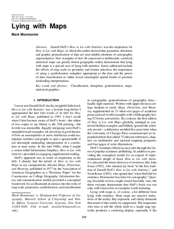(PDF) Lying with Maps