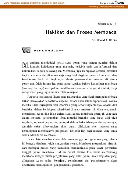 (PDF) Membaca 1