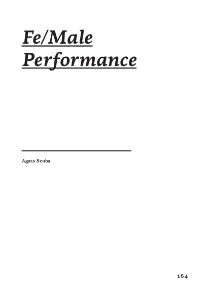 (PDF) Fe/Male Performance