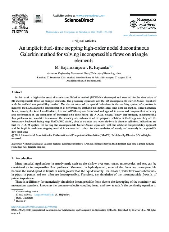 (PDF) An implicit dual-time stepping high-order nodal discontinuous ...