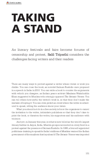 (PDF) Taking A Stand