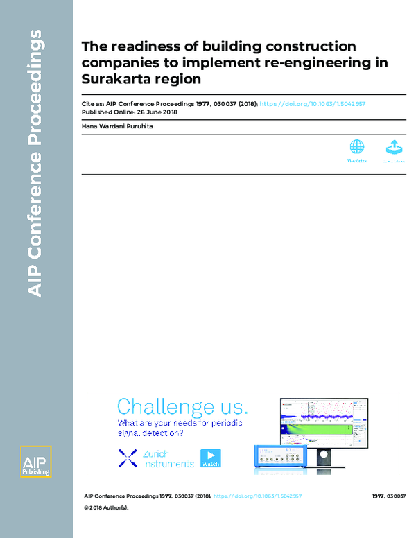 (PDF) The readiness of building construction companies to implement re ...