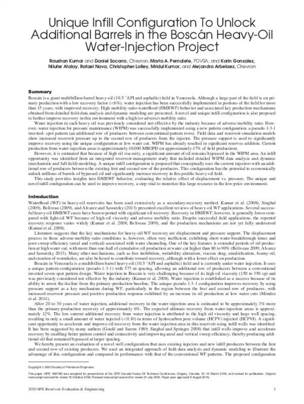 (PDF) Unique Infill Configuration to Unlock Additional Barrels in the ...