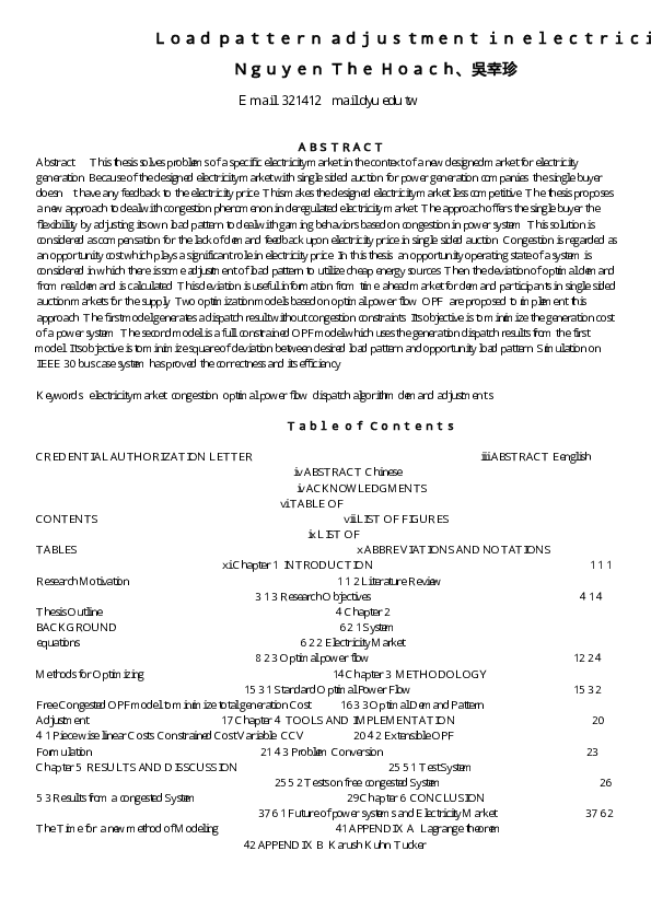 (PDF) Load pattern adjustment in electricity generation market
