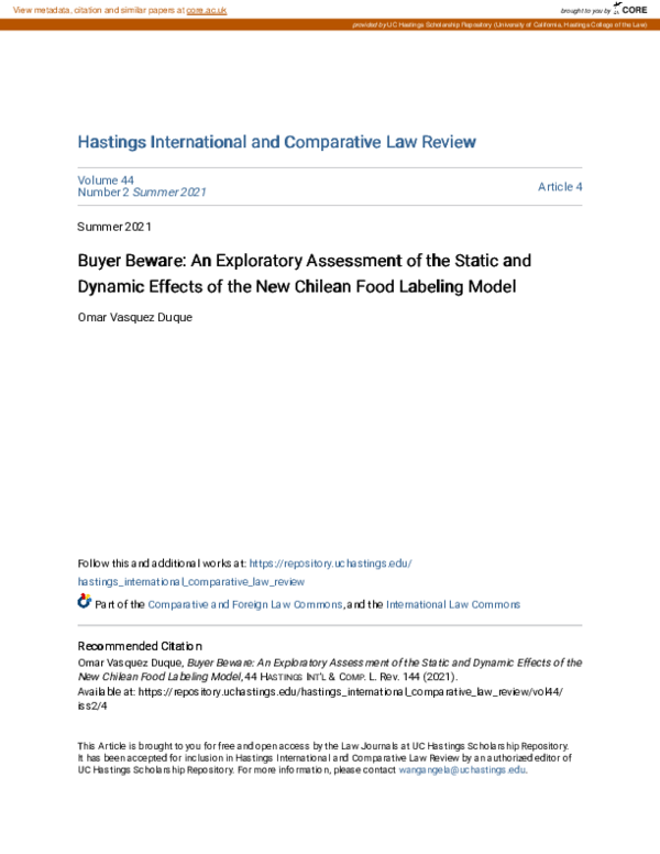 (PDF) Buyer Beware: An Exploratory Assessment of the Static and Dynamic ...