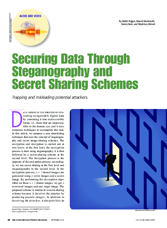 (PDF) Securing Data Through Steganography and Secret Sharing Schemes: Trapping and Misleading ...