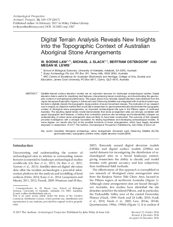 (PDF) Digital Terrain Analysis Reveals New Insights into the ...