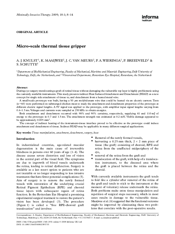 (PDF) Micro-scale thermal tissue gripper