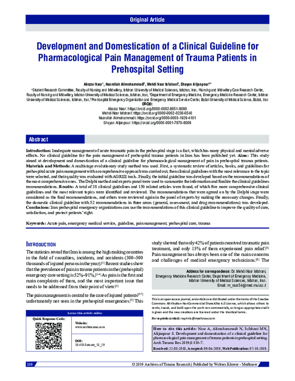(PDF) Development and domestication of a clinical guideline for ...