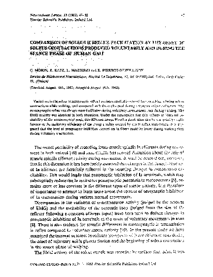 (PDF) Comparison of soleus H reflex facilitation at the onset of soleus ...