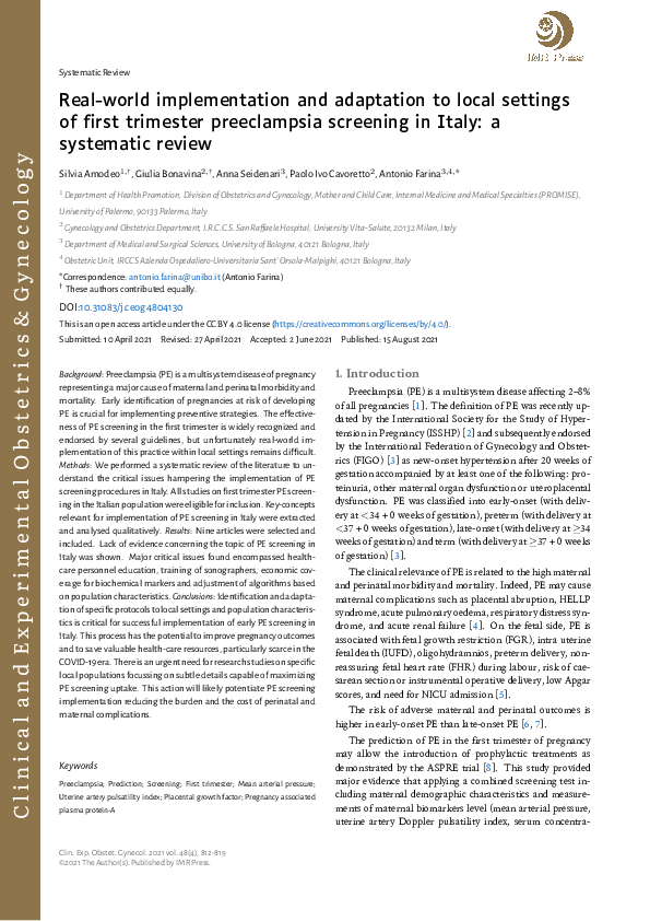 (PDF) Real-world implementation and adaptation to local settings of ...