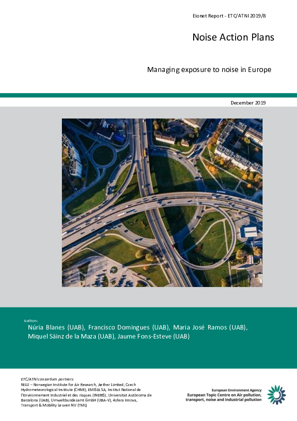 (PDF) ETC/ATNI Report 2019/8: Noise Action Plans. Managing exposure to ...