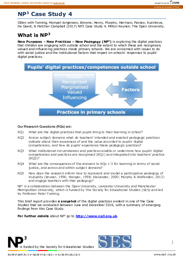 (PDF) NP3 Case Study 4:Public report of the project New Purposes, New ...