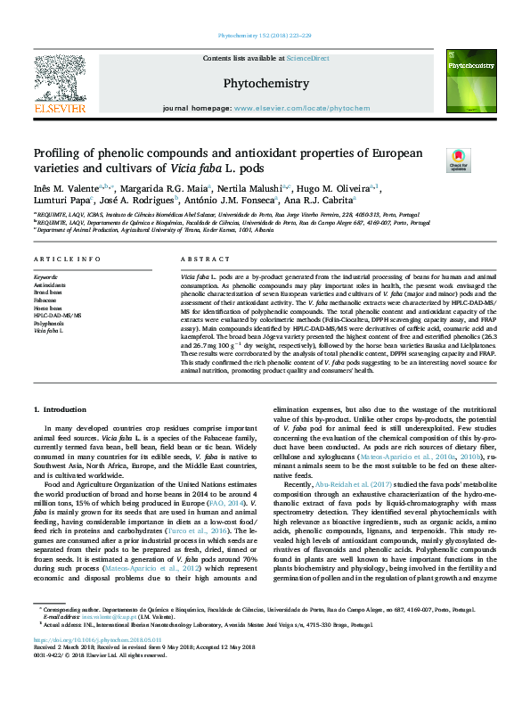 (PDF) Profiling of phenolic compounds and antioxidant activity of Melia azedarach L. leaves and ...
