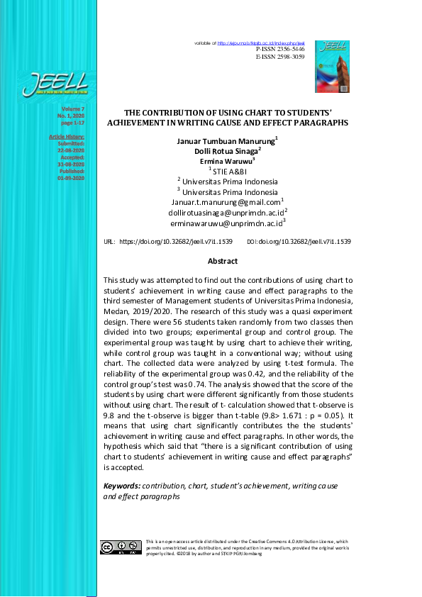 (PDF) The Contribution of Using Chart to Students’ Achievement in ...