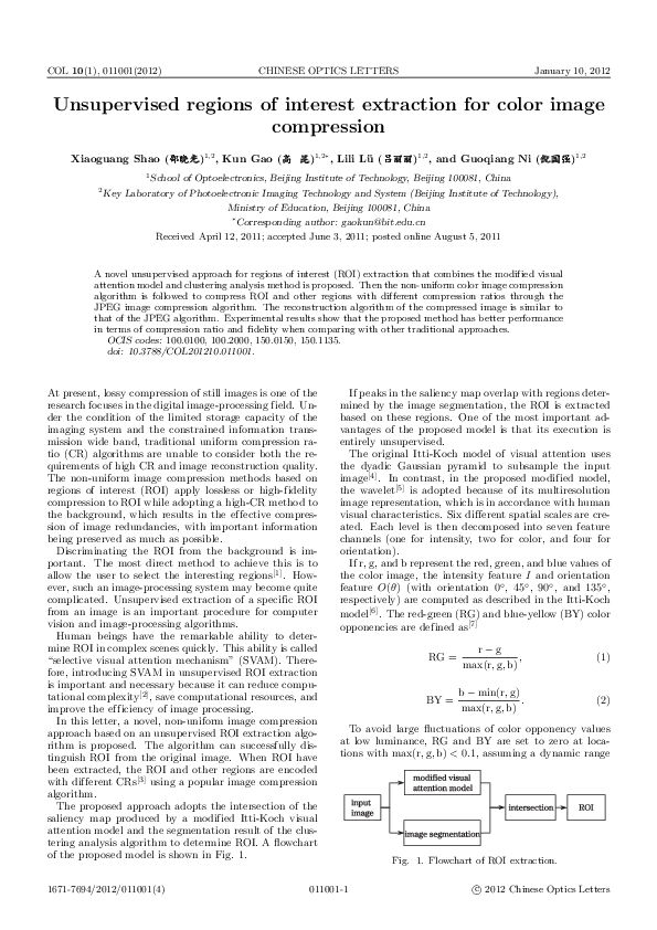(PDF) Unsupervised regions of interest extraction for color image ...