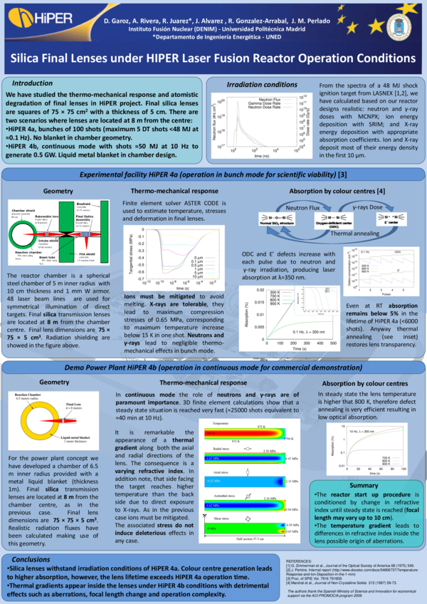 (PDF) Silica final lenses under HiPER laser fusion reactor operation ...