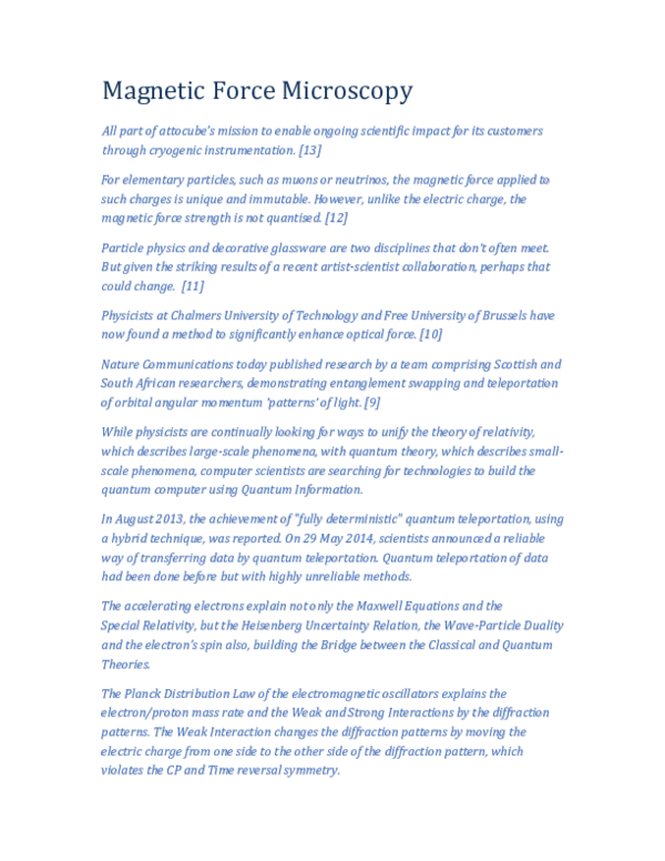 (PDF) Magnetic Force Microscopy