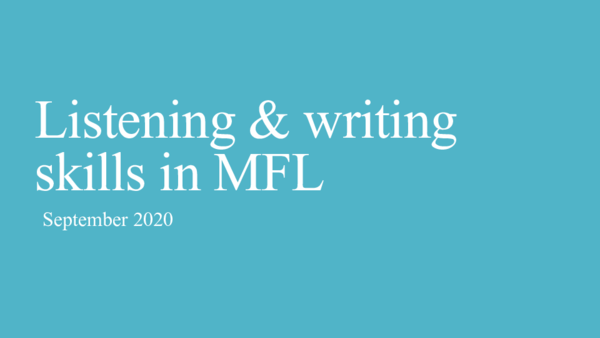 (PPT) Listening skills in MFL