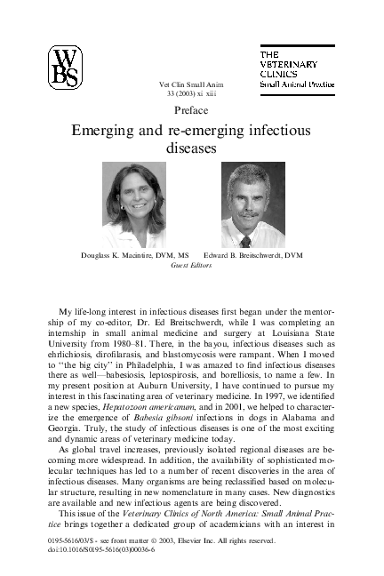 (PDF) Emerging and re-emerging infectious diseases