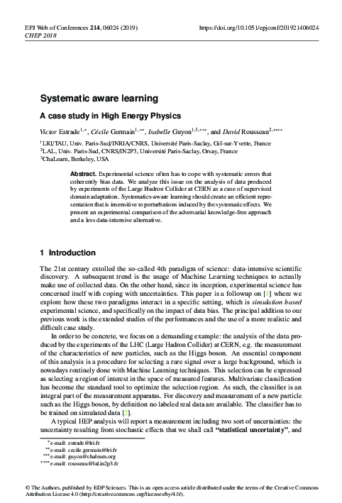 (PDF) Systematic aware learning