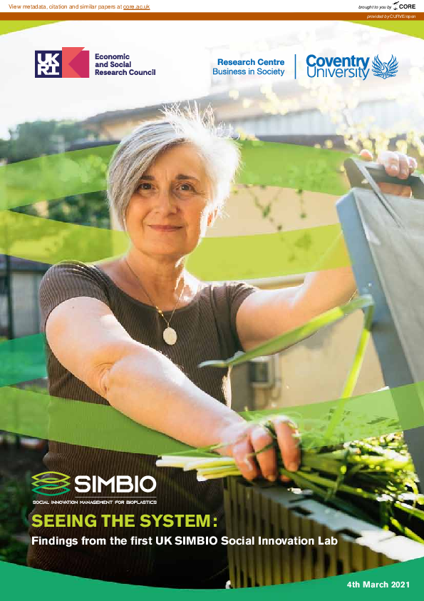 (PDF) Seeing the System: Findings from the first UK SIMBIO Social ...